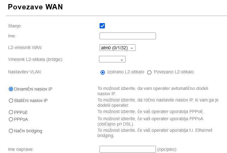Internet - ISP - (Telekom, T2, A1 ...) - Železnina - Mn3njalnik